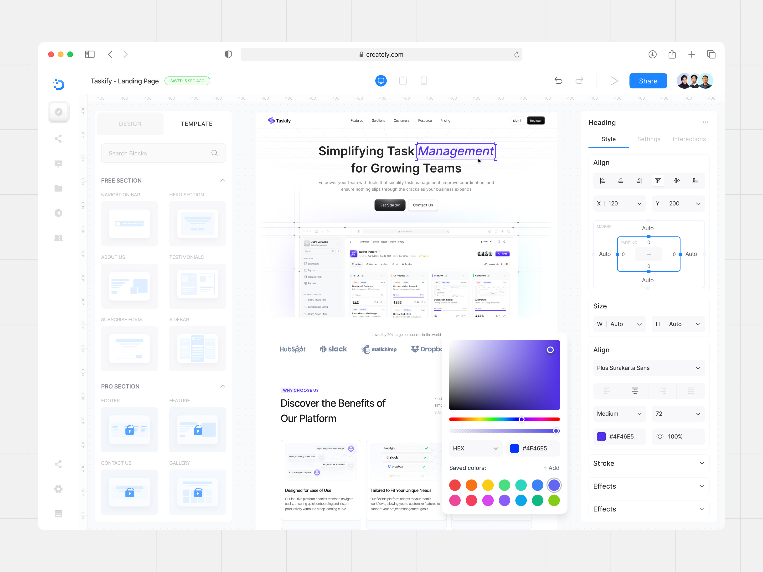 Creately - No Code Web Builder 🧩 by Judha 🪷 for Emura on Dribbble Creately - No Code Web Builder 🧩 by Judha 🪷 for Emura on Dribbble